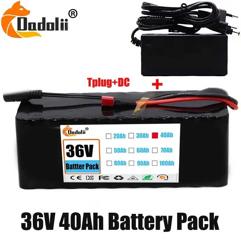 Bagong 36V 40Ah 18650 Rechargeable Lithium Battery Pack 10S3p 1000W Power Modified Bicycle ...