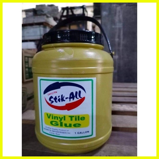 ♀ Vinyl Adhesive ( glue for Vinyl Tiles) 1gallon / SAKURA STIK-ALL ...