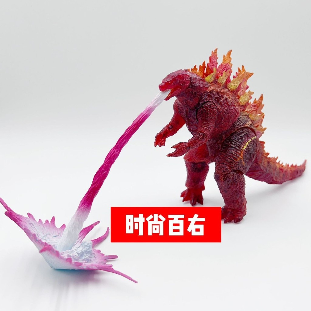 18Cm NECA 2019 Movie Version Of Red Lotus Godzilla Joint Movable Figure ...