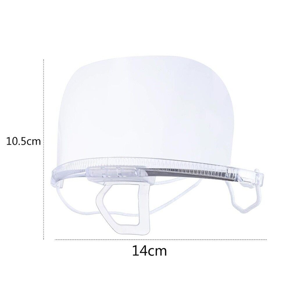 10/50Pcs Food Sanitary Mouth Mask Transparent Clear Anti Fog Shield ...