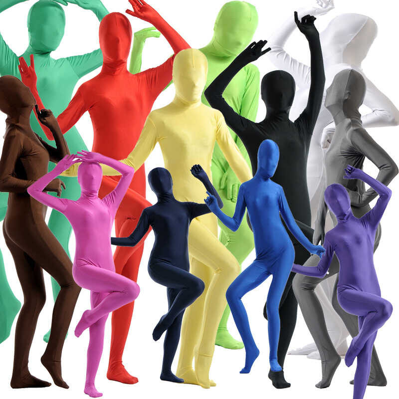 Tt ZENTAI Full Coverage Suit Solid Color Gymnastics Suit Stage ...