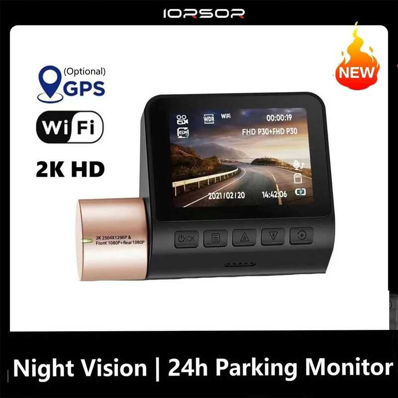 A 2K Dash Cam For Car Camera WIFI GPS Night Vision Dashcam 24H Parking ...