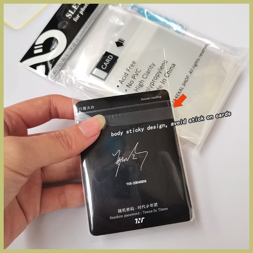 Acid PVC Free Card Sleeves Hard Sleeve With Seal】High Clarity ...