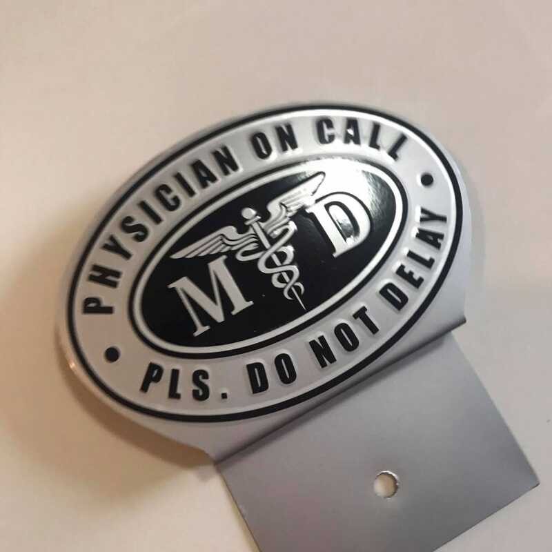 Physician MD / Doctors On Call Car Profession Badge Emblem Exterior ...