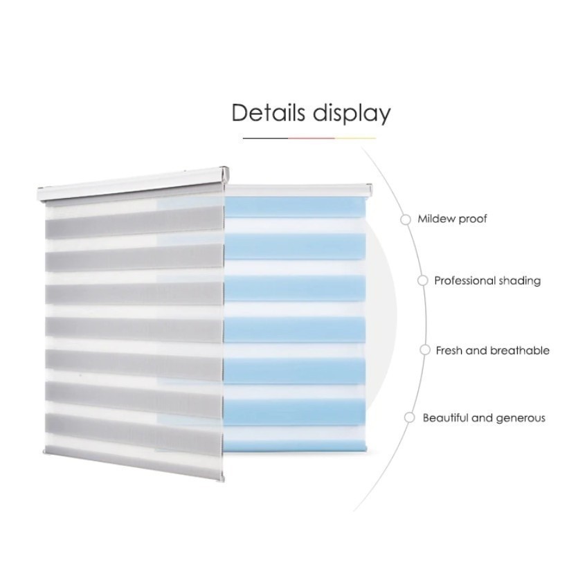 COD Venetians zebra duo window roller blinds window 60*160/80*160/100* ...