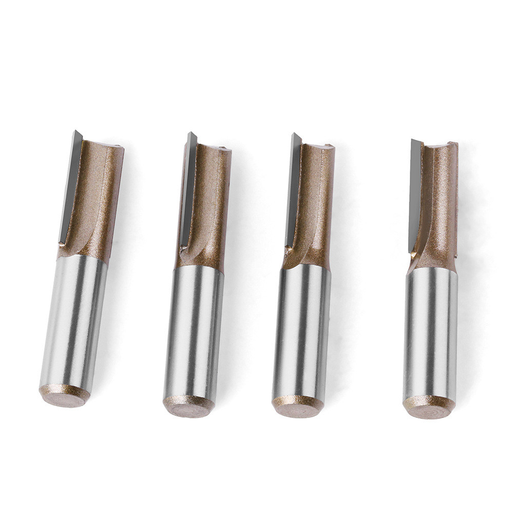 6mm 12mm Shank Straight Router Bits YG6 Carbide Woodworking Slotting ...