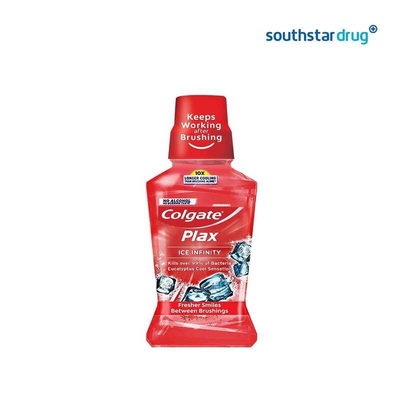 Colgate Plax Antibacterial Mouthwash Ice Infinity Intense Flavor 250Ml ...