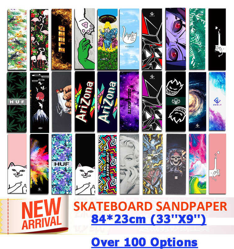 (100+ Options) 84*23Cm Sandpaper Scooter Deck Griptape Longboard ...