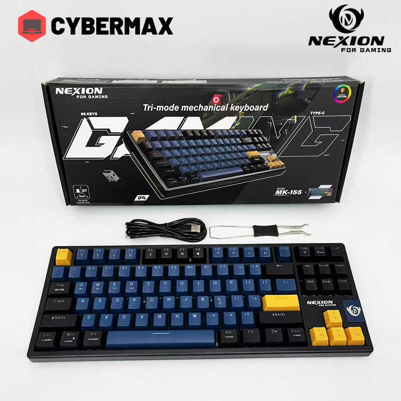 Nexion Mechanical Keyboard Tri-Mode Connection Hot-Swap 88 Keys Gaming ...