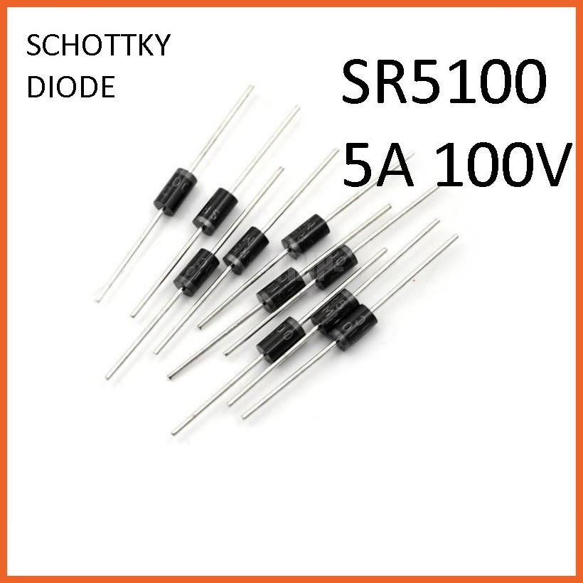 ☑ 5pcs Schottky diode SR5100 Per Piece 5A 100V 5pcs | Shopee Philippines