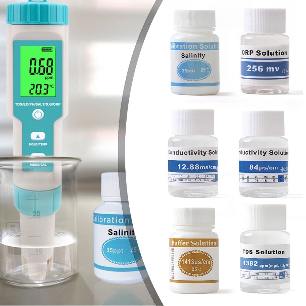 [COD] PH Buffer 12.88 mS/cm Conductivity Salinity Calibration Solution ...