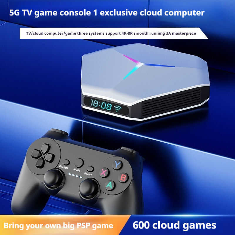 Game X10 Dual System Android 11 5G Cloud Computer 3A Two-Player TV Game ...