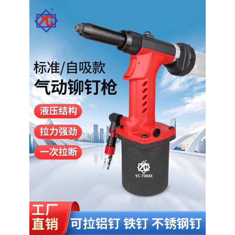 Pneumatic Self-Priming Industrial Grade Stainless Steel Rivet Gun Air ...