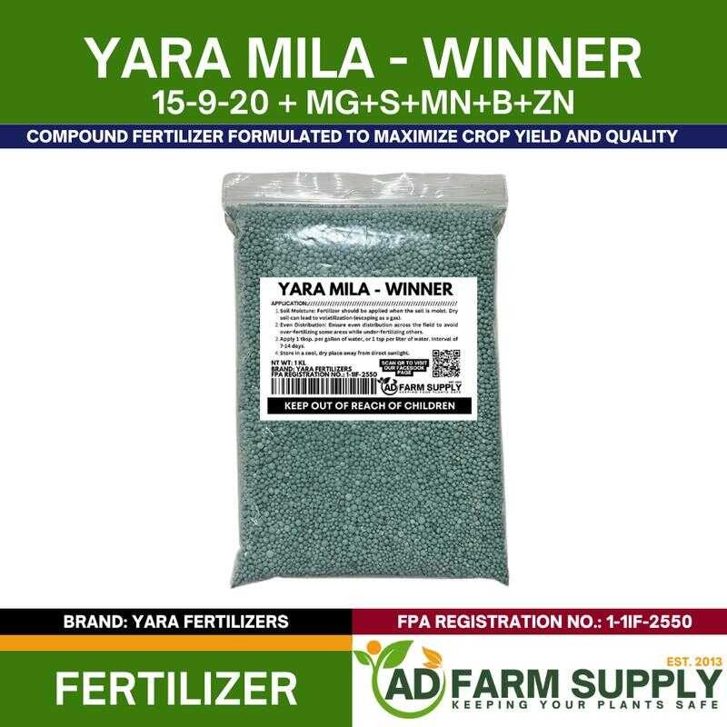 Yara Mila Winner Fertilizer - 15-9-20 Micronutrients For High-Yield 1D3 ...
