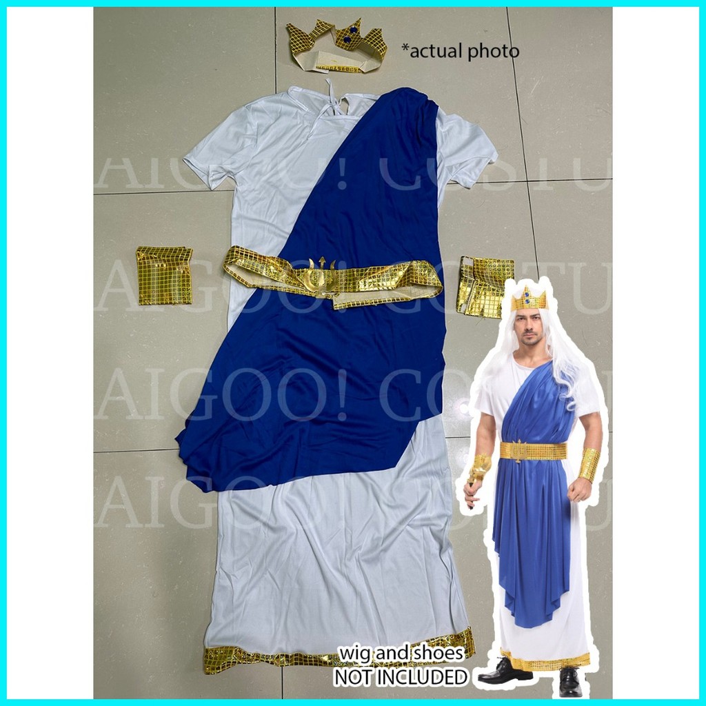 Poseidon Costume for Adults United Nations Greece Greek God Cosplay for ...