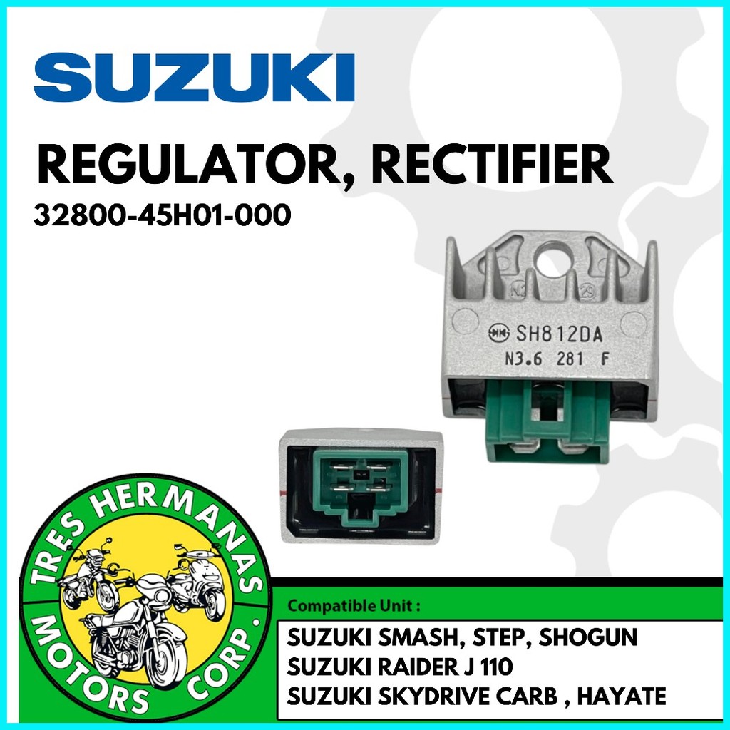 REGULATOR RECTIFIER FOR Suzuki MOTORCYCLE : SMASH, RAIDER J 110 ...