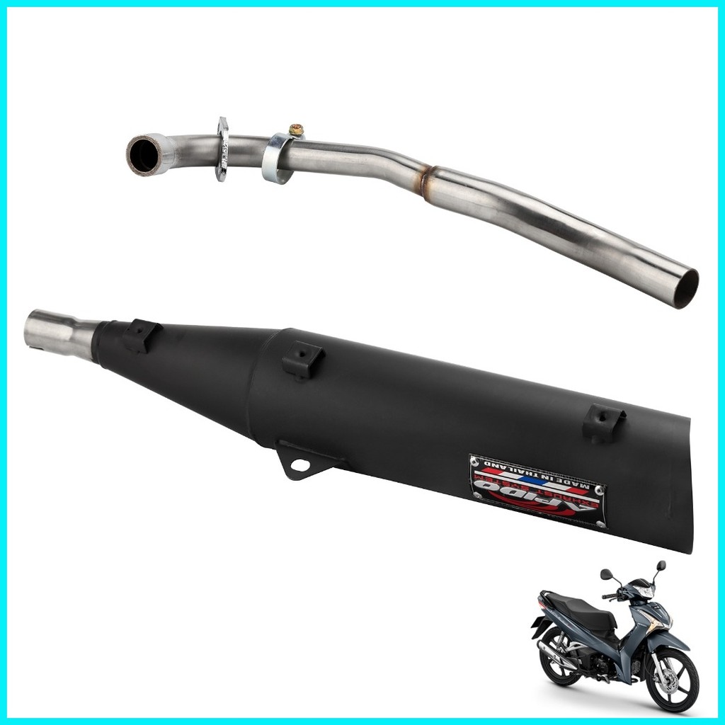 Apido Pipe V4 Wave 100 / SYM / Smash / Raider J Muffler For Honda Wave ...