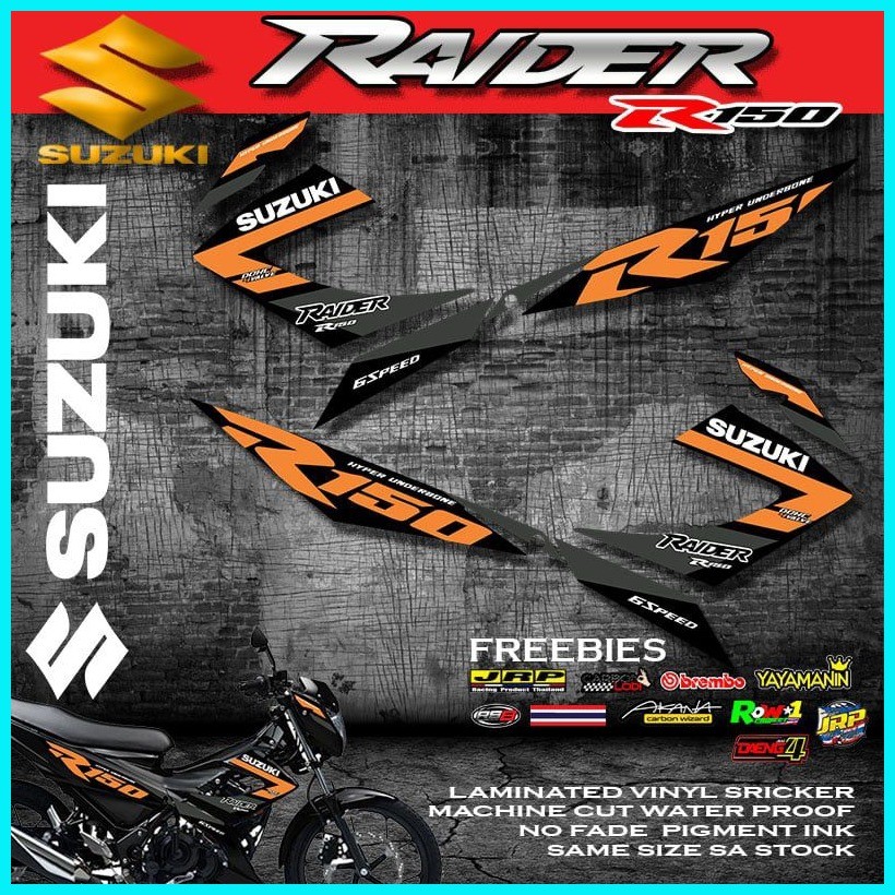 Raider 150 Carb Decals Sticker With FREEBIES | Shopee Philippines