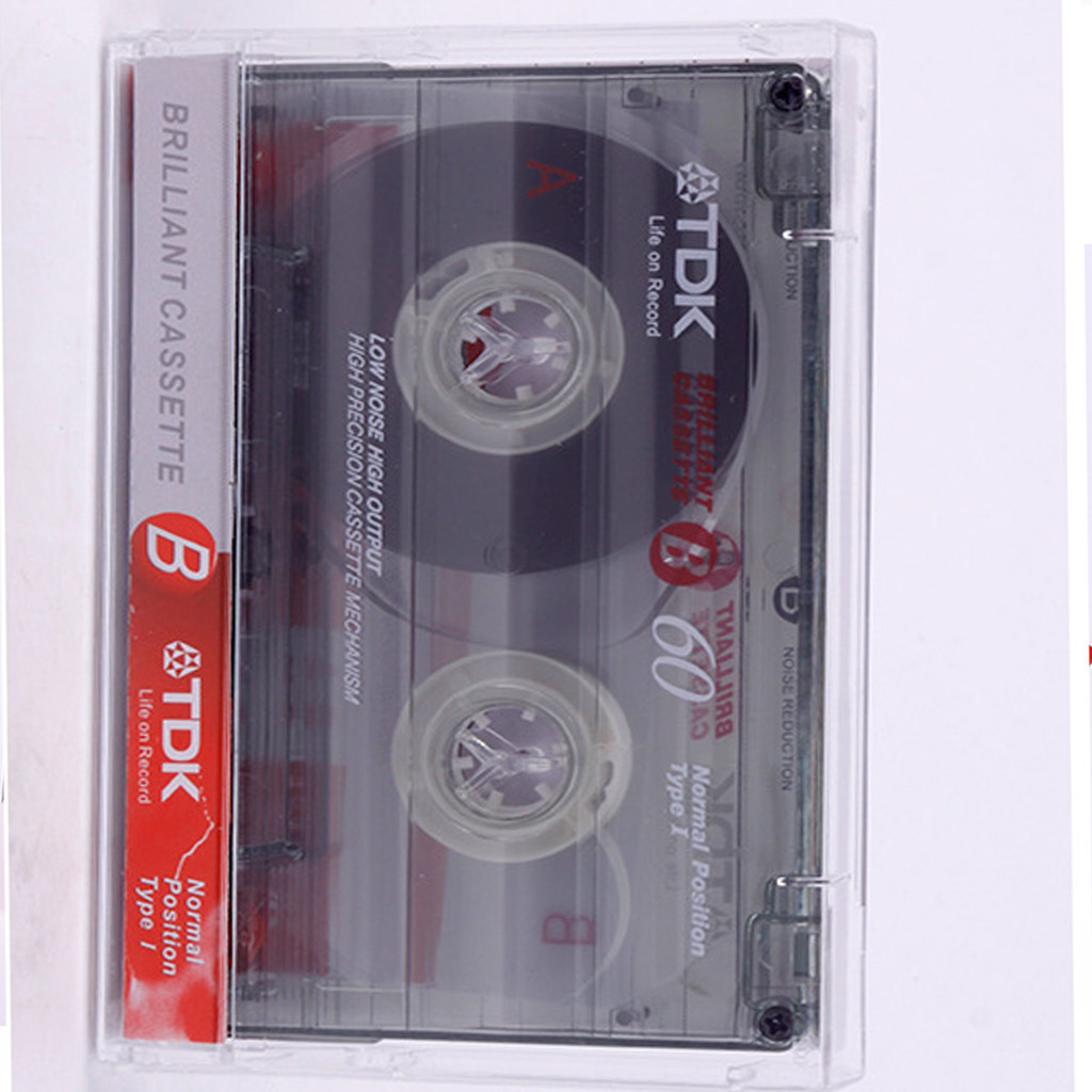 TDK Standard Cassette Blank Tape Player Empty 60 Minutes Magnetic Audio ...