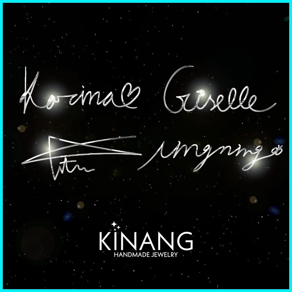 Kinang: "aespa Signature" Necklace (Karina, Giselle, Winter, Ningning ...