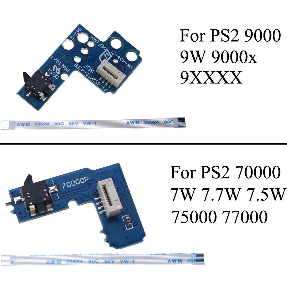 Board for PS2 SLIM 70000 90000 Power on/off Reset Switch Board & flex ...