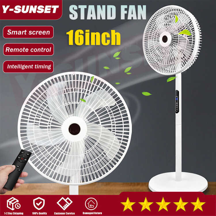Standard Electric Fan 16 Inch Stand Fan With Remote Control Floor Fan 8 ...