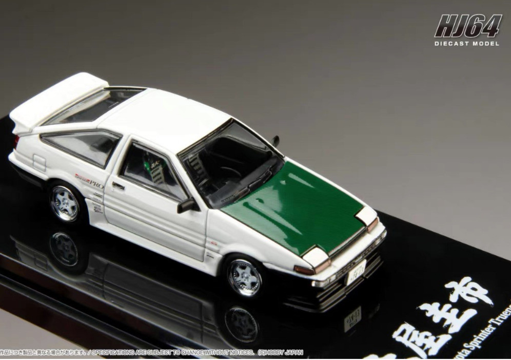 Hobby Japan 1/64 Toyota Ae86 Tsuchiya Keishi Open End Alloy Collection ...