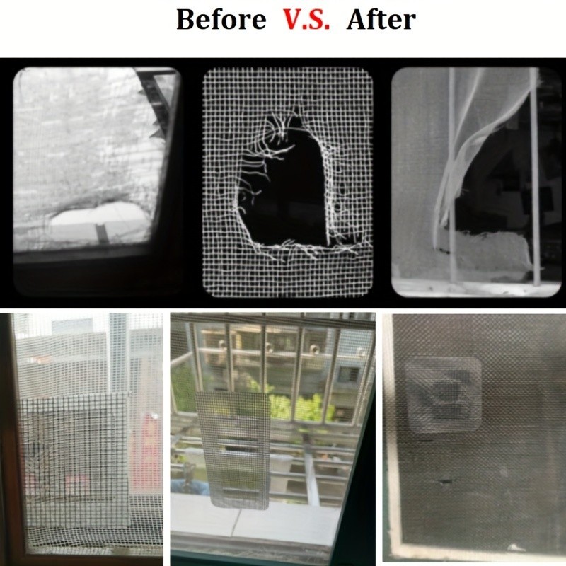 1 Roll, 16.5ft/5m Black Fiberglass Window Screen Repair Kit ...