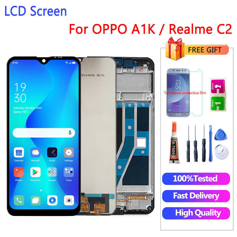 For 6.1'' Original Replacement Real Me C2 Lcd Rmx1941 LCD With Frame ...