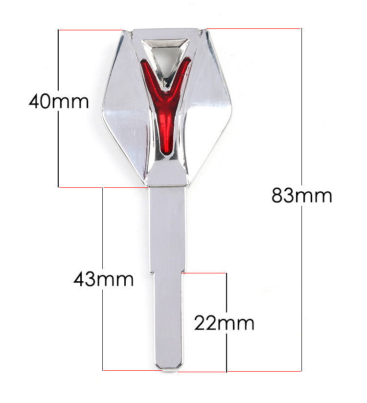 1 Piece Metal Alloy Key Embryos for electric motorcycle Yadea Tailg NIU ...