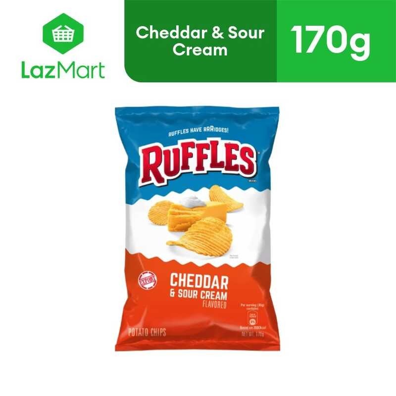 Ruffles Cheddar & Sour Cream Potato Chips 170g | Shopee Philippines