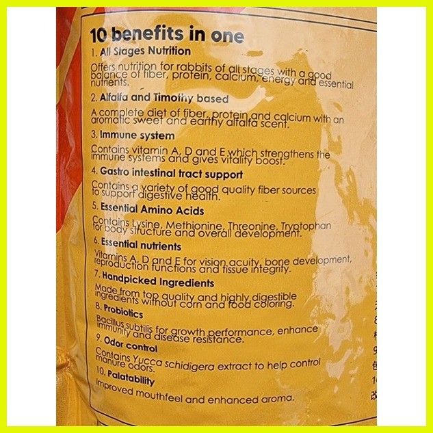 ♨ Timothy Based Rabbit Pellets (Booster X Rabbit Diet) 1kg or 2kg ...