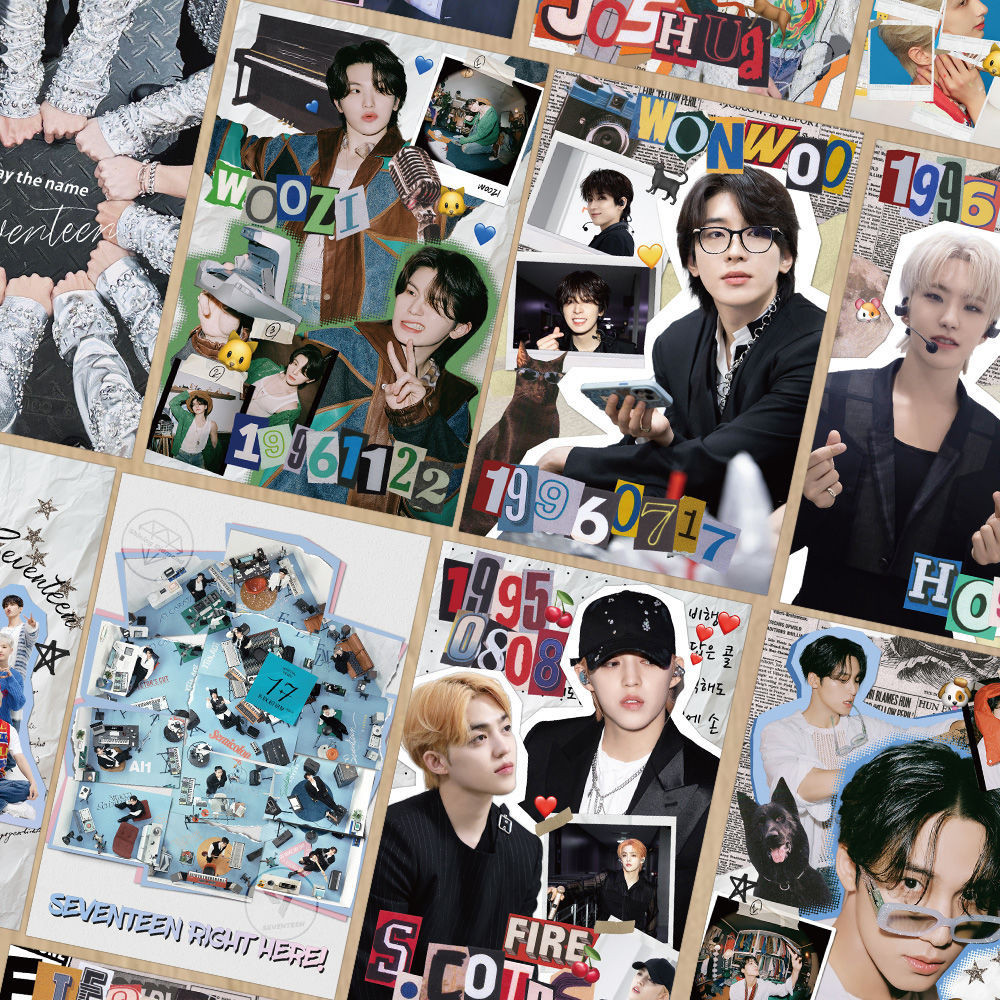 20 Sheets Seventeen Poster Ins Student Room Bedroom Wall Decoration ...