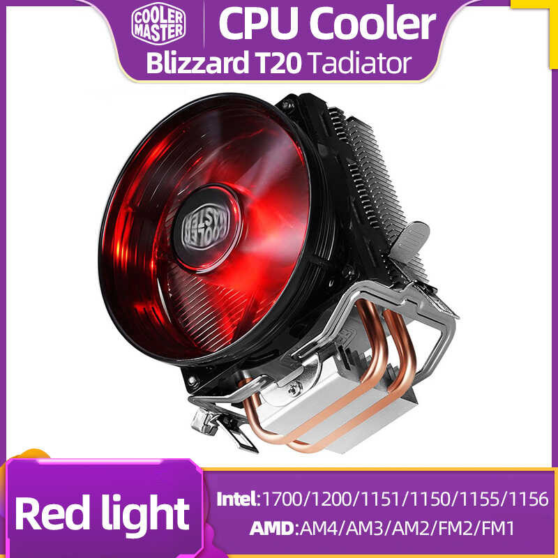 T20 CPU Master Cooler 2 Heat Pipes Low Noise Radiator Para Sa Lga115x ...