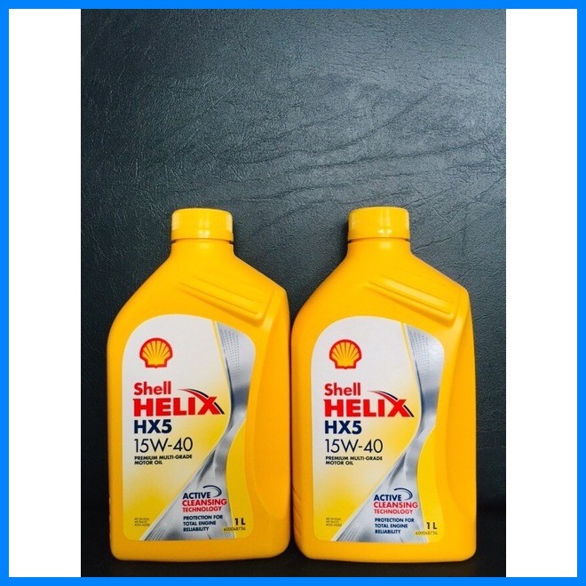 ♒ Shell Helix HX5 15W-40 Premium Multi-Grade Motor Oil 1L (Gasoline ...