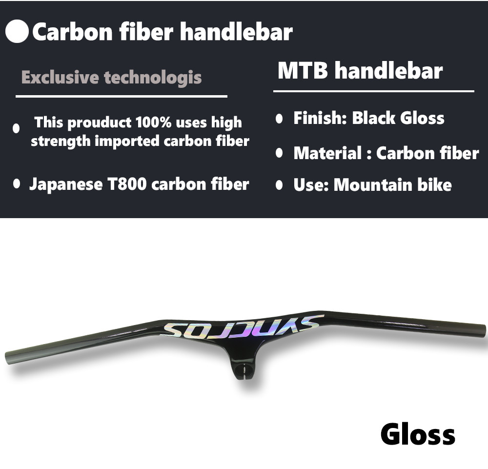 Syncros Chrome Logo Carbon Fiber Mountain And Stem 28.6mm -17Degree ...