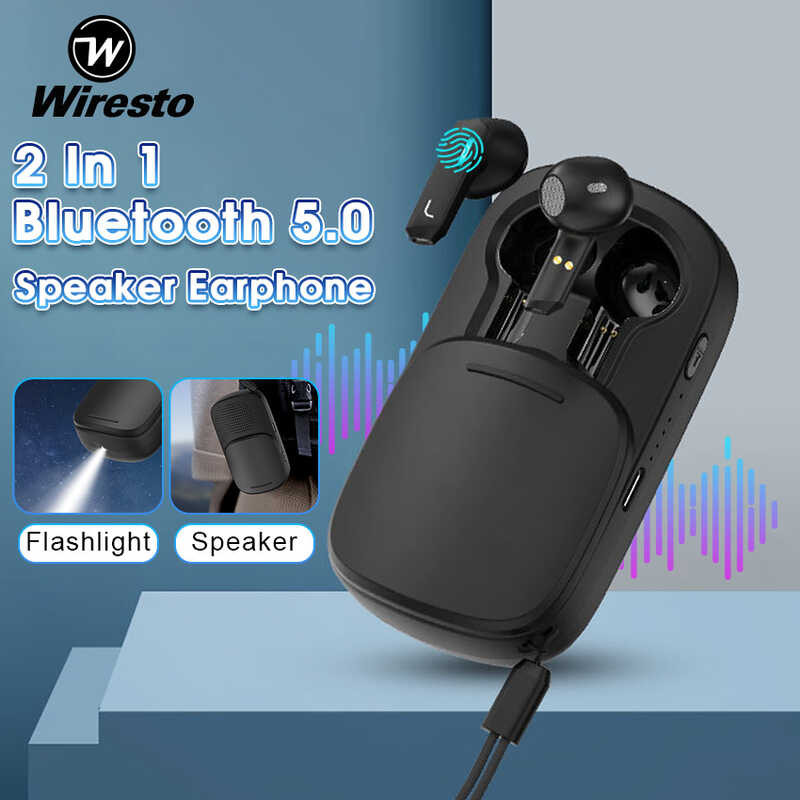 2 Wiresto In 1 Wireless Bluetooth Headphone 5.0 Audio Headset With ...