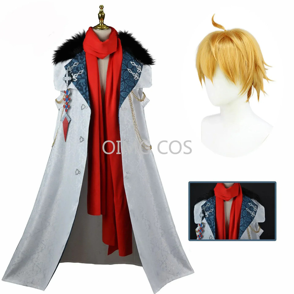 キ Genshin Impact Tartaglia Cosplay Costume Uniform Wig Anime Halloween ...