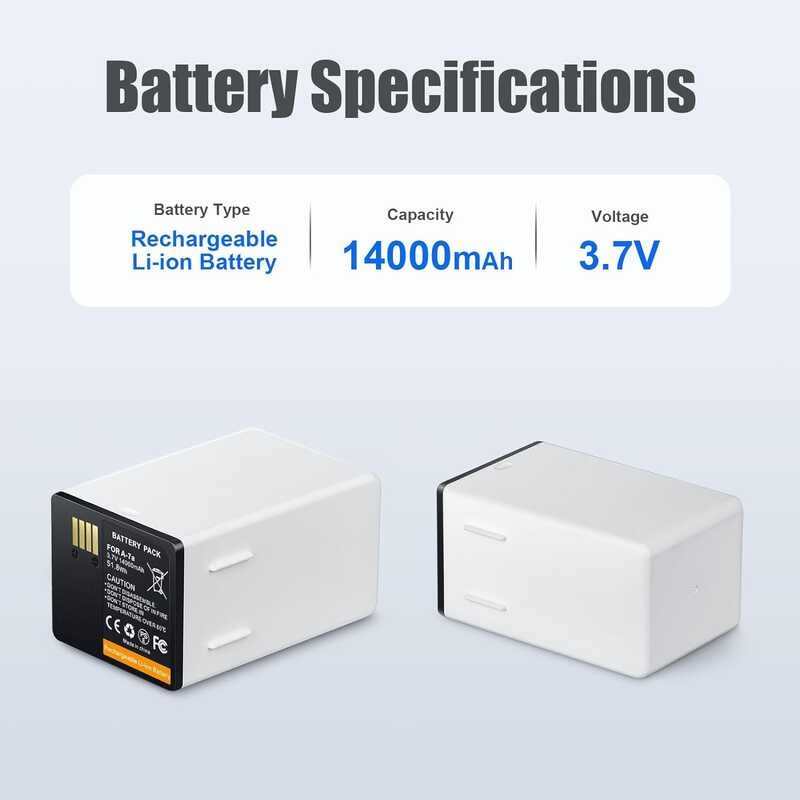 14000Mah SKOWER XL Rechargeable Battery For Arlo Go & Ultra 2, 5S 2K, 4 ...