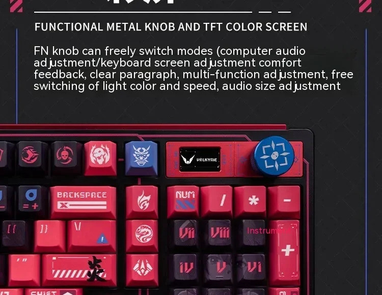 VALKYRIE VK99 Wireless Mechanical Keyboard Tri-mode Hot Swap RGB ...