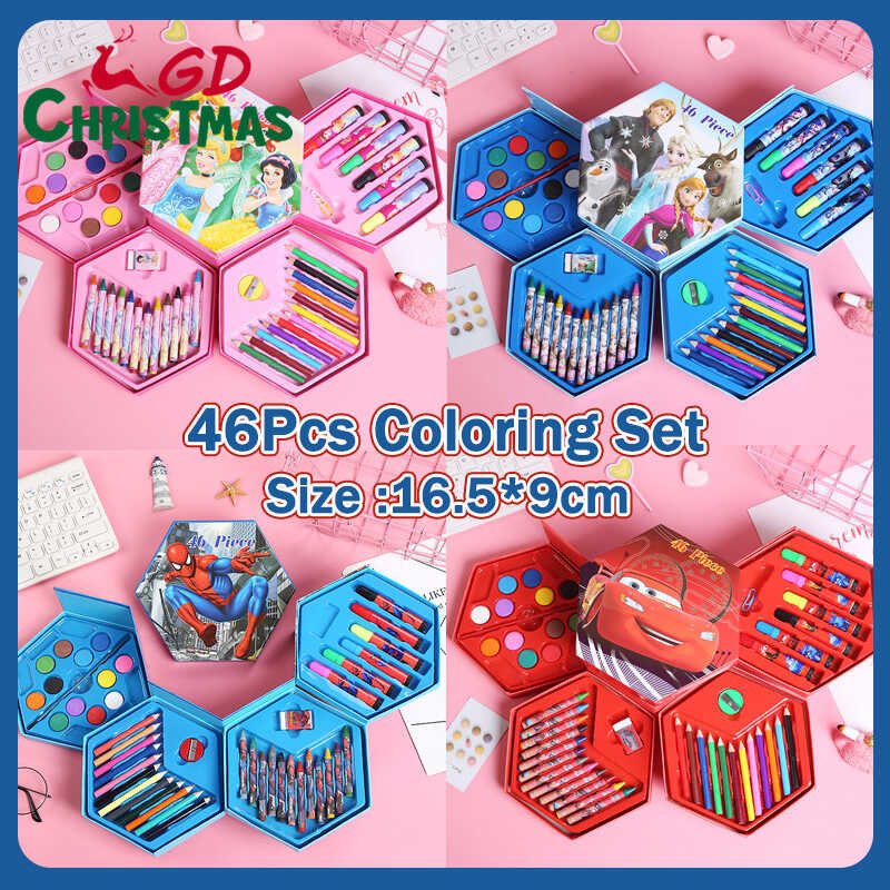 2025 46Pcs Coloring Colored Pencil Painting Water Color Pen for ...