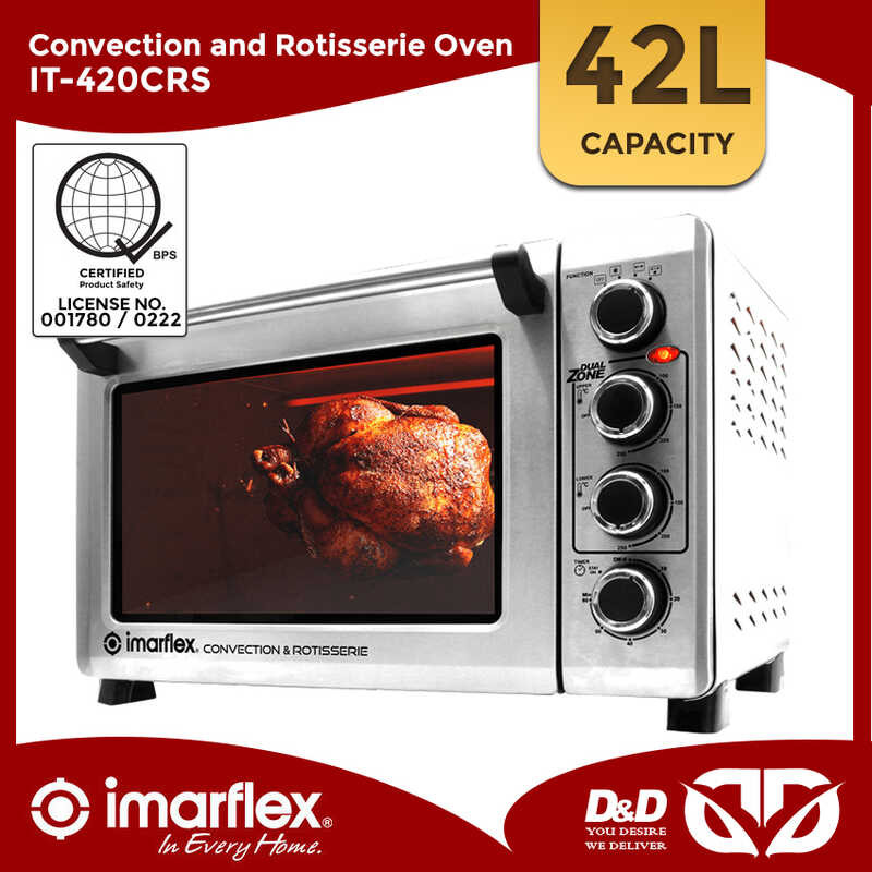 D&D | Imarflex IT-420CRS Convection and Rotisserie Oven Toaster ...