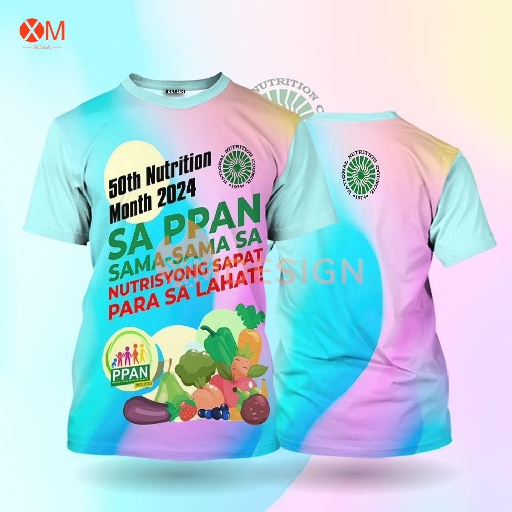 PPAN Nutrition Month 2024 Official Tshirt Full Sublimation TShirt Men ...