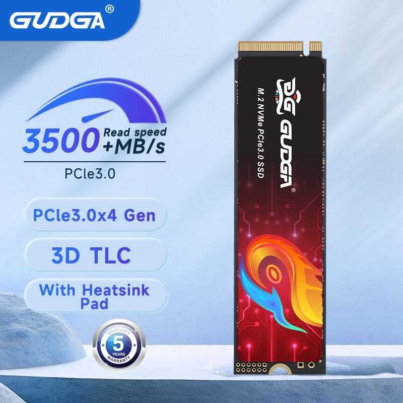 SSD GUDGA M2 1Tb 512Gb 256Gb 128G M.2 2280 Internal Solid State Drive Pcie 3.0 ×4 3500Mb/S Hard ...