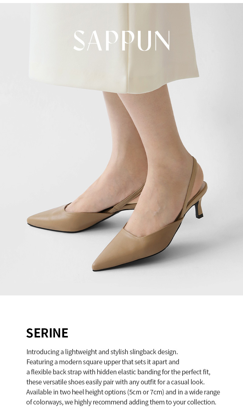 [SAPPUN] Serine Stiletto Slingback Heels (5/7cm) | Shopee Philippines