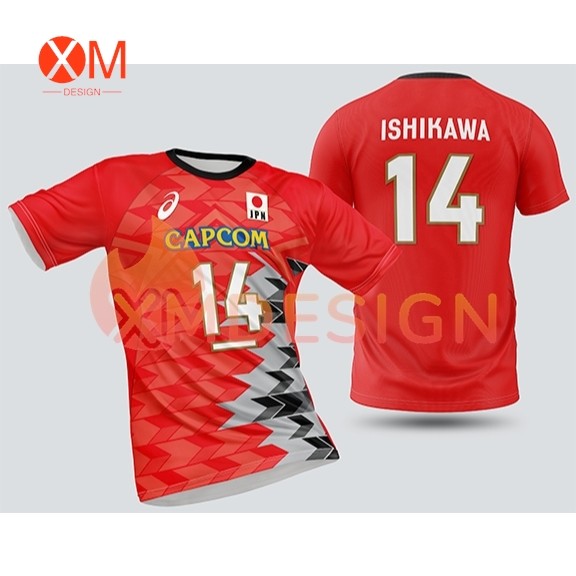 【Free Custom Name & Number】Japan CAPCOM Men's Volleyball 2024 Team ...