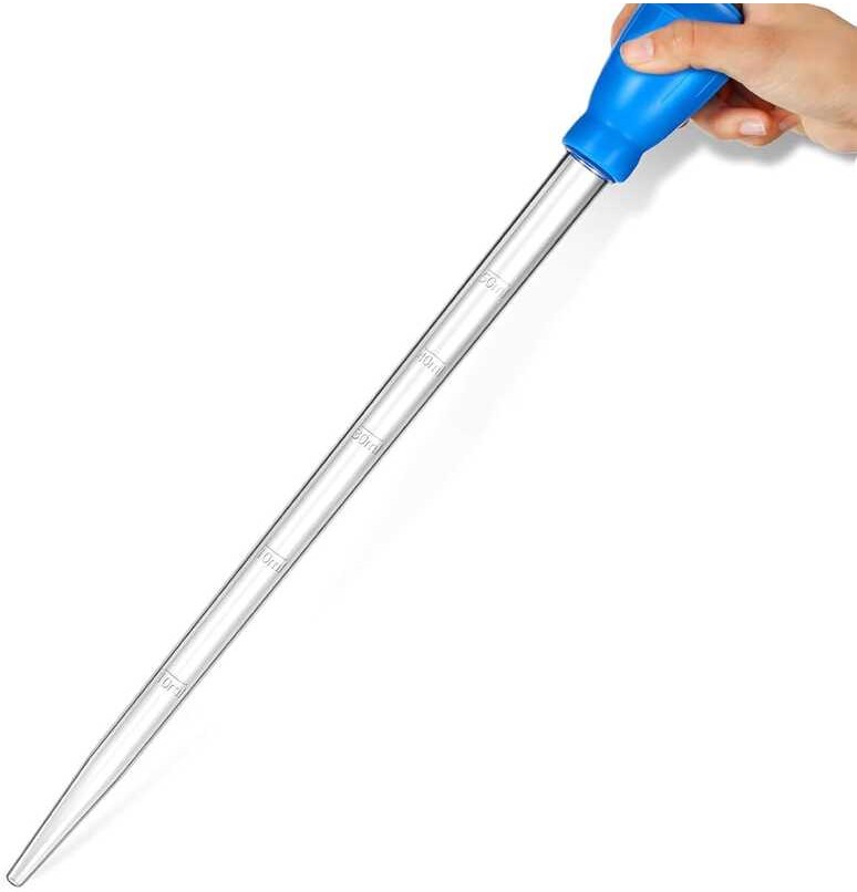 17.7in 1 Pieces Pipette Fish Long Syringe Reef Coral Food Spot Feeder ...