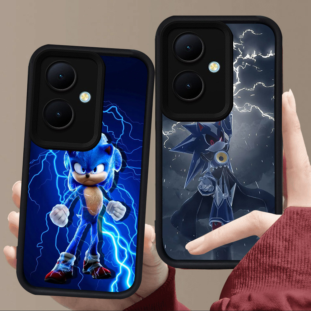 E64 Sonic Casing for Black Silicone OPPO Reno 13F 11F 8T 11 10 Pro 5G ...