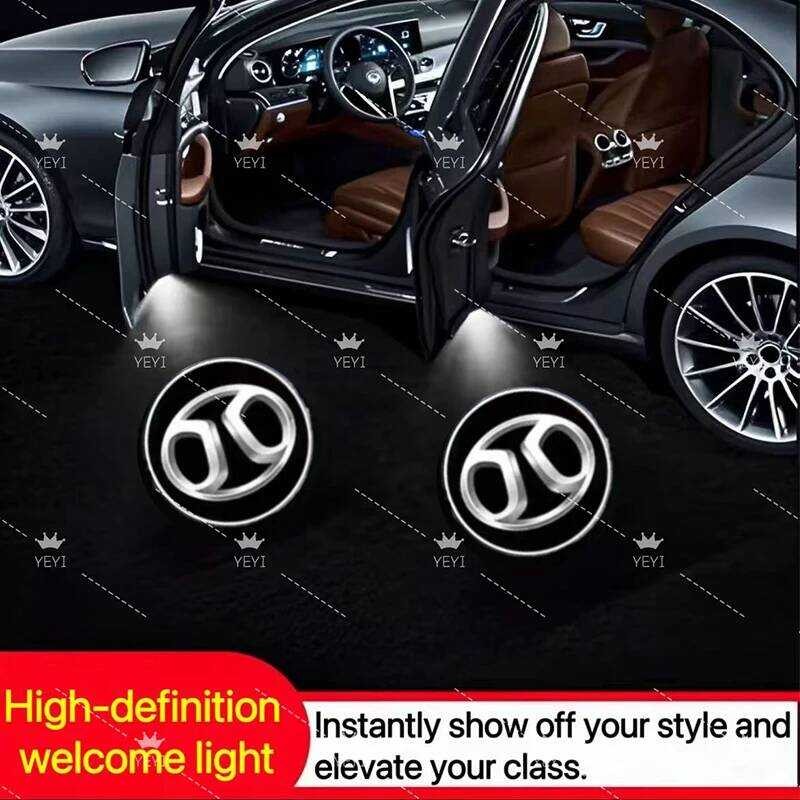 2Pcs 2 71 LED Car Door Light Projector Welcome Lamps Project For BAIC ...