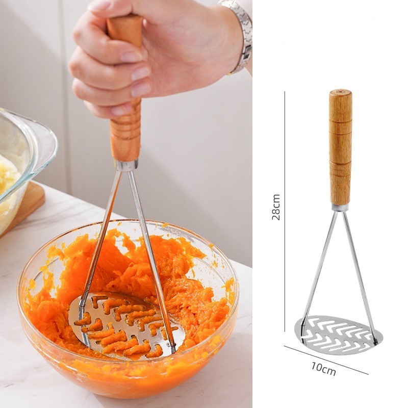 Stainless Steel Potato Masher Vegetable Press Mud Kitchen Utensils ...